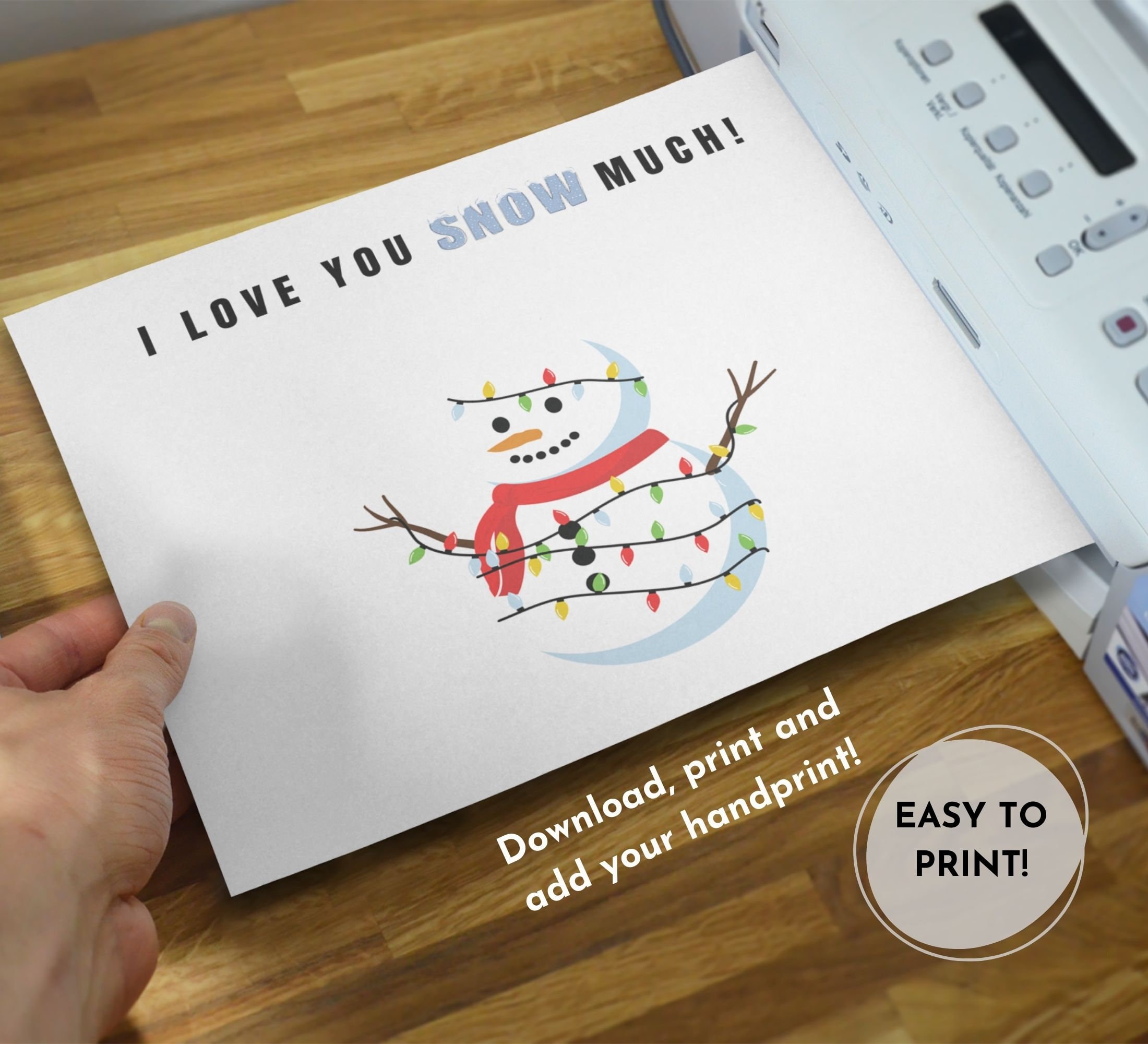 Printable Winter Snowman Handprint Art, Baby's First Christmas Craft ...