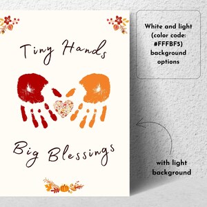 Thanksgiving Handprint Keepsake Art for Kids, Printable Thanksgiving ...