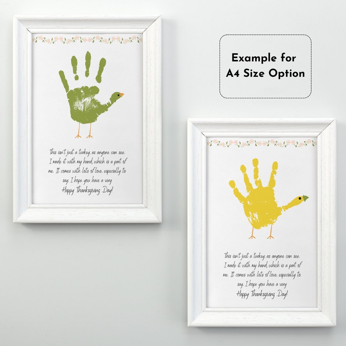 Printable Thanksgiving Handprint Craft, Thanksgiving Turkey Handprint ...