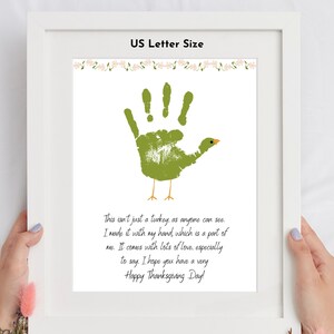 Printable Thanksgiving Handprint Craft, Thanksgiving Turkey Handprint ...
