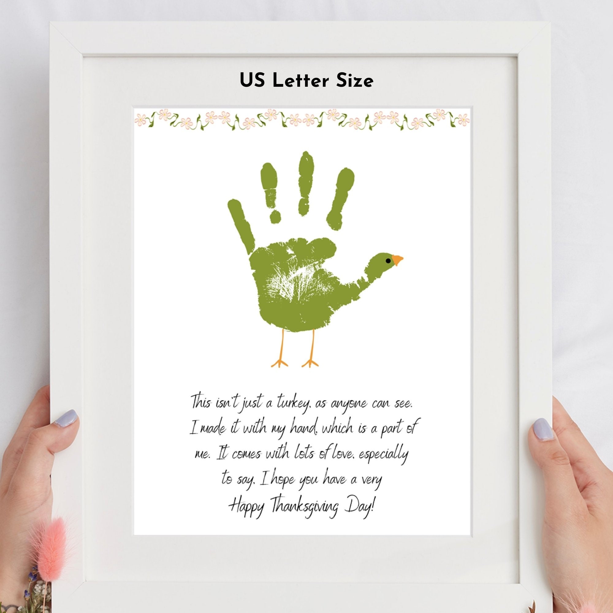 Printable Thanksgiving Handprint Craft, Thanksgiving Turkey Handprint ...