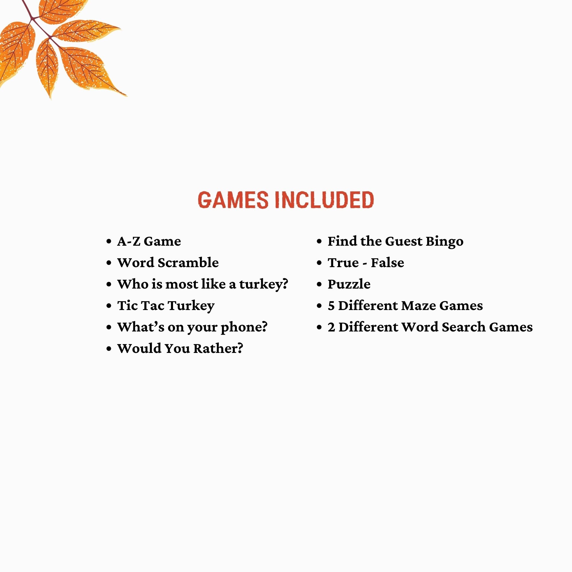 16 Thanksgiving Game Bundle, Printable Thanksgiving Games for Adults ...