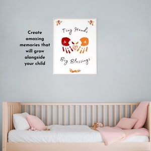 Thanksgiving Handprint Keepsake Art for Kids, Printable Thanksgiving ...