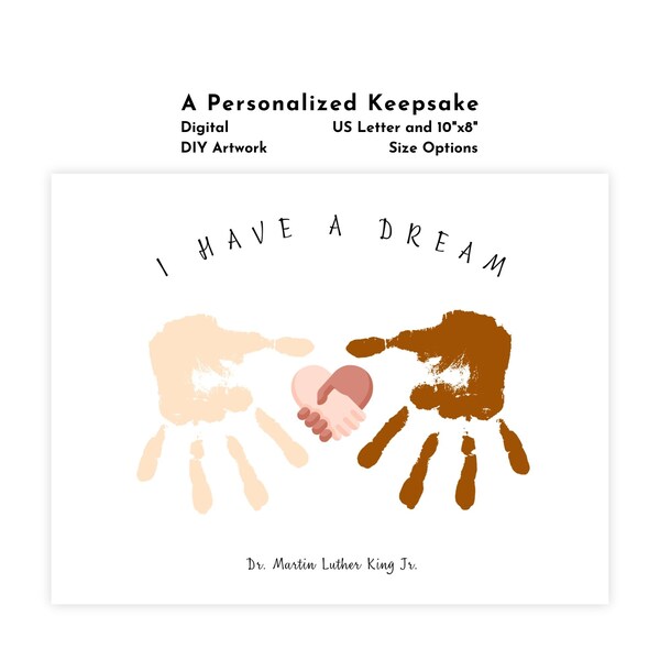 Martin Luther King Handprint Craft - Etsy