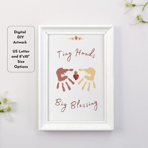 Printable Thanksgiving Handprint Craft, Thanksgiving Handprint Keepsake ...