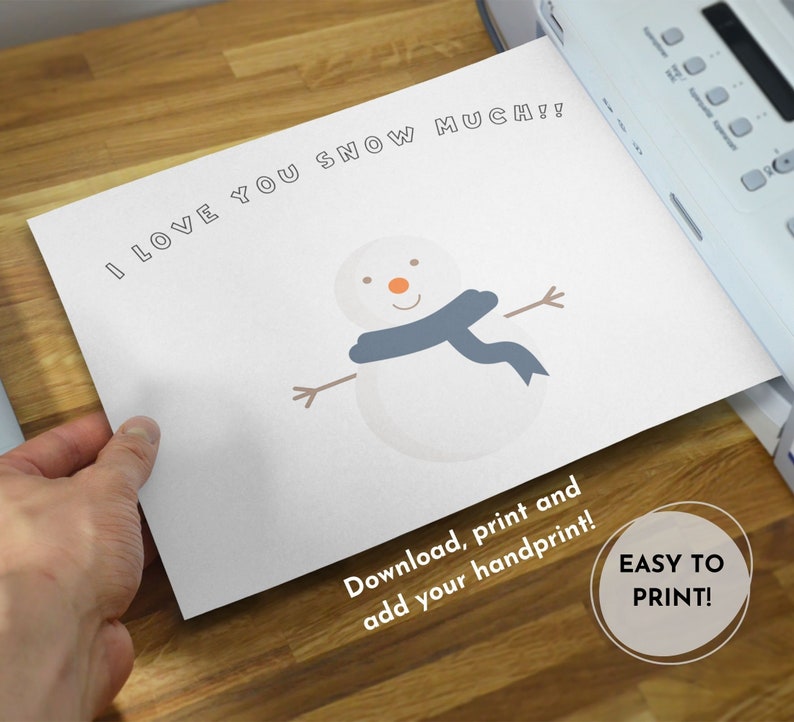 Winter Snowman Handprint Template, Baby's First Christmas, Toddler ...