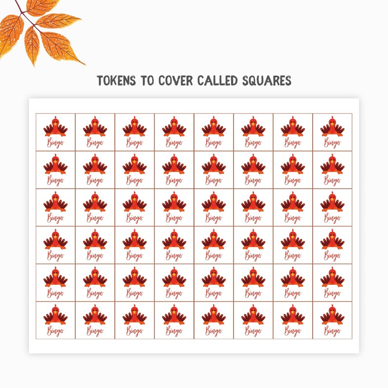 Thanksgiving Bingo 30 Cards, Printable Thanksgiving Party Games for ...