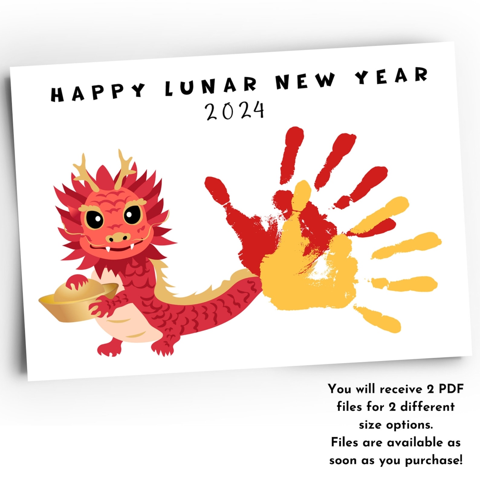 Happy Lunar New Year 2024 Handprint Chinese New Year Handprint happy-lunar-new-year-2024-handprint-chinese-new-year-handprint