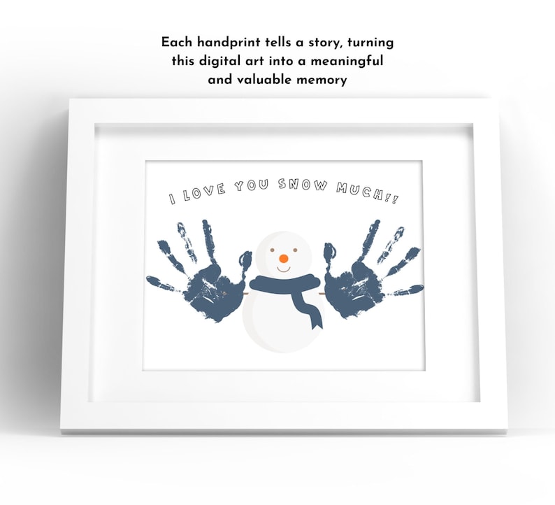 Winter Snowman Handprint Template, Baby's First Christmas, Toddler ...