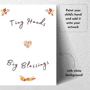 Thanksgiving Handprint Keepsake Art for Kids, Printable Thanksgiving ...