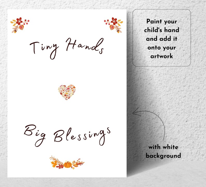 Thanksgiving Handprint Keepsake Art for Kids, Printable Thanksgiving ...