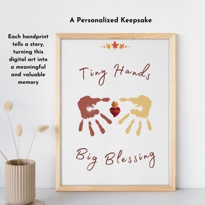 Printable Thanksgiving Handprint Craft, Thanksgiving Handprint Keepsake ...