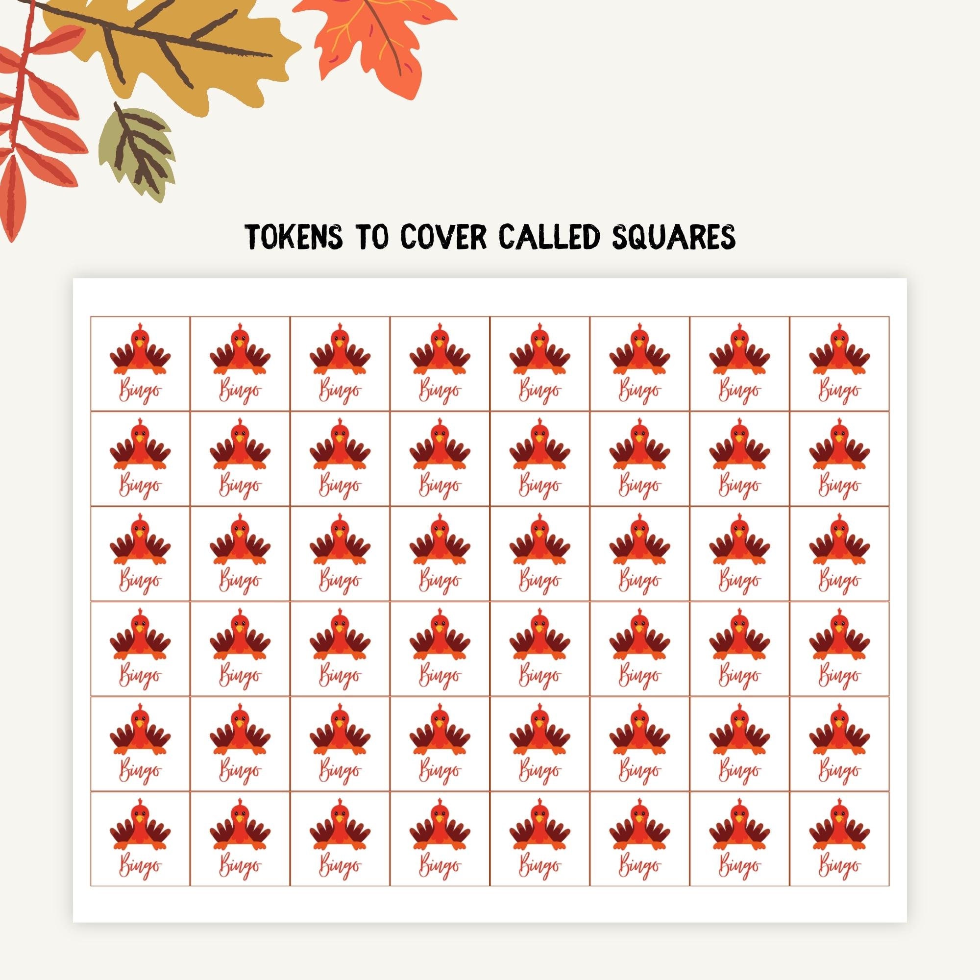 Thanksgiving Bingo 30 Thanksgiving Bingo Cards Printable - Etsy