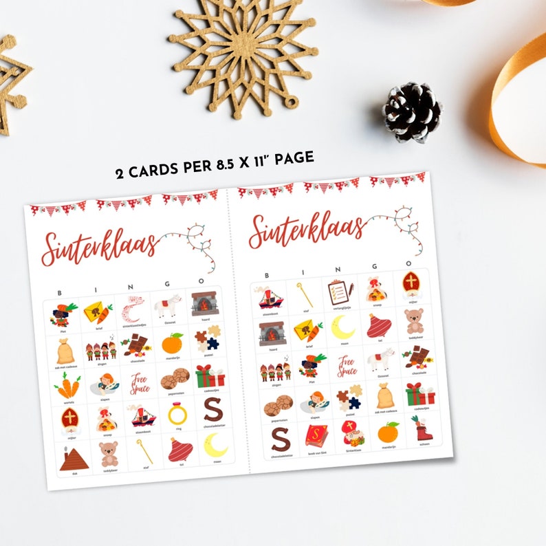 Sinterklaas Bingo 50 Sinterklaas Bingo Cards for Kids - Etsy