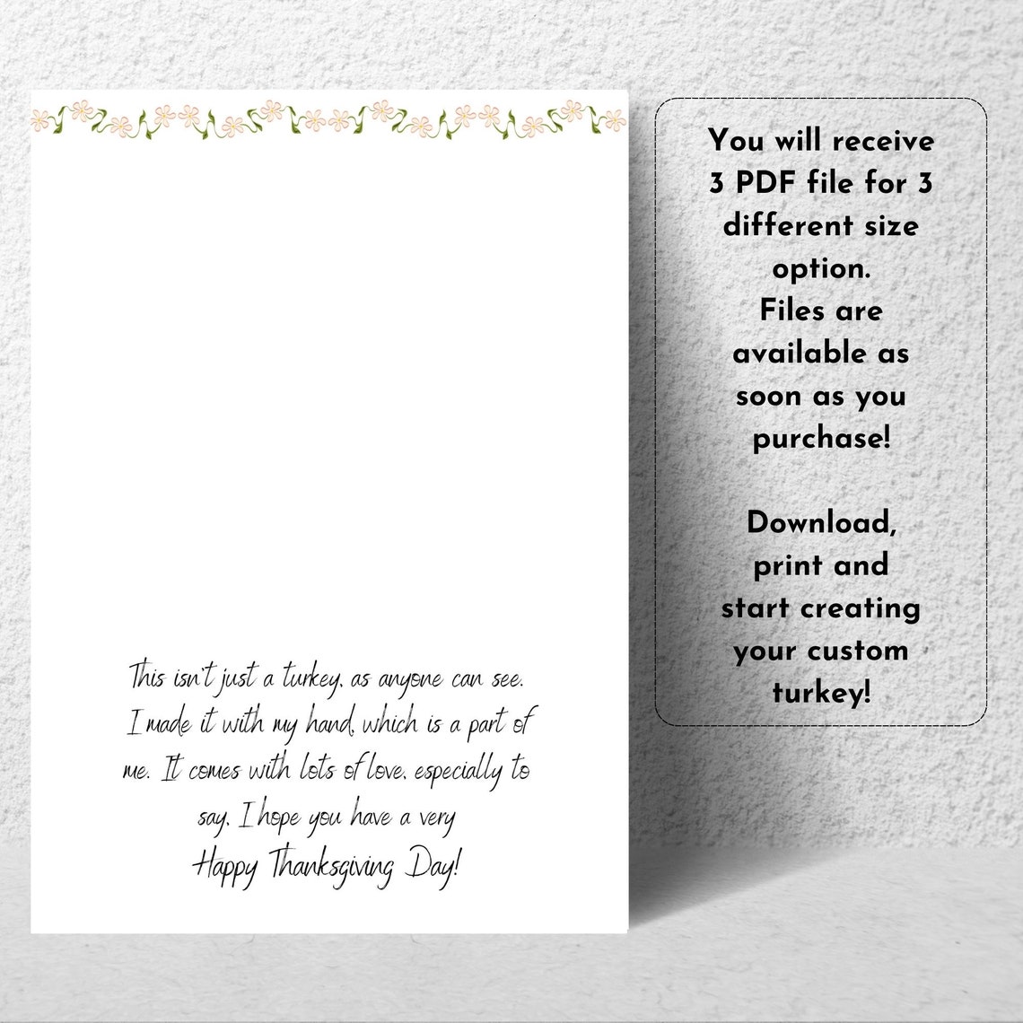 Printable Thanksgiving Handprint Craft, Thanksgiving Turkey Handprint ...