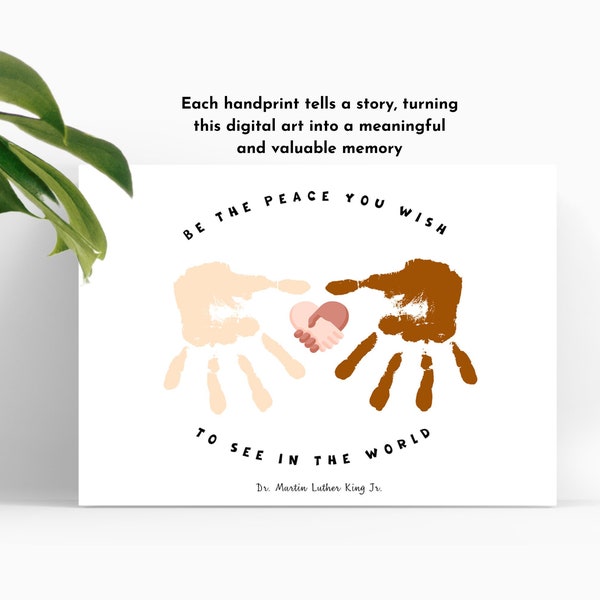 Martin Luther King Handprint Craft - Etsy