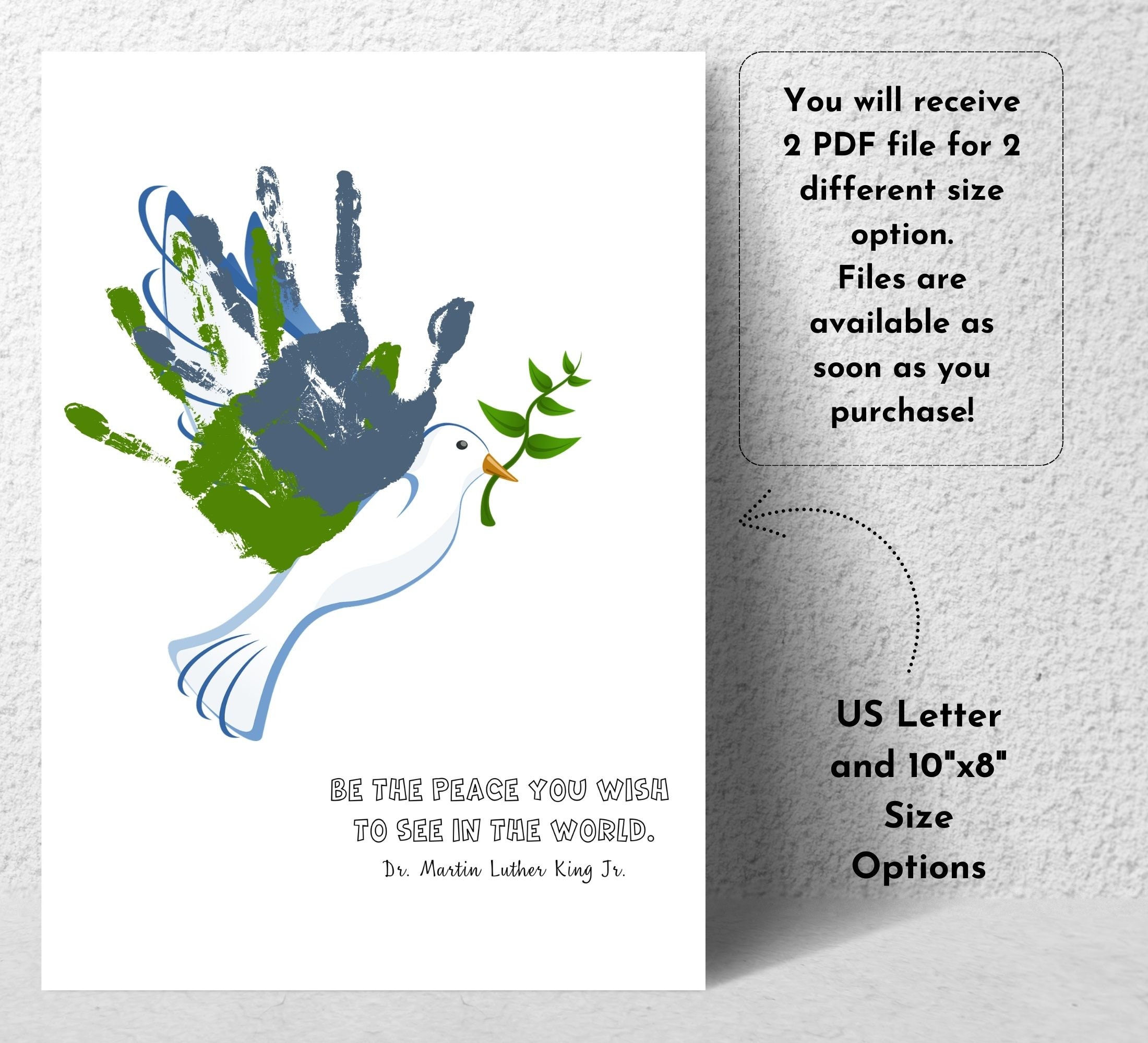Martin Luther King Day, Printable Martin Luther King Day Handprint ...