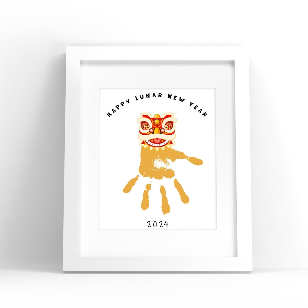 Lunar New Year Handprint, Chinese New Year Handprint and Footprint Art ...