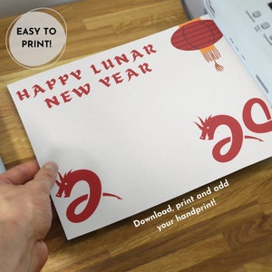 Happy Lunar New Year Handprint 2024, Chinese New Year Handprint Art ...