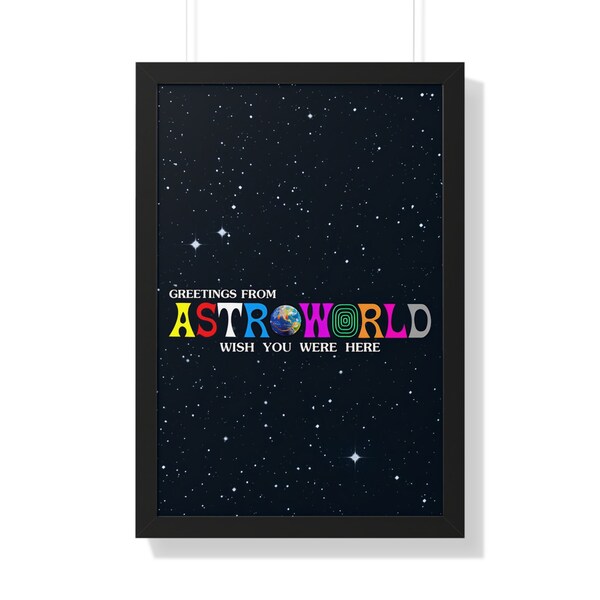 Astroworld Poster With Frame - Etsy