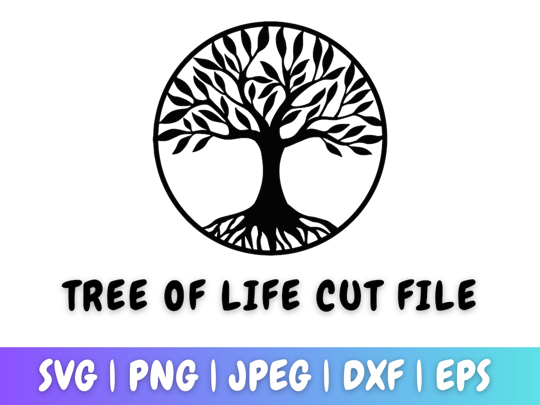 Tree of Life SVG, Cut Files, PNG DXF, Cricut, Silhouette - Etsy