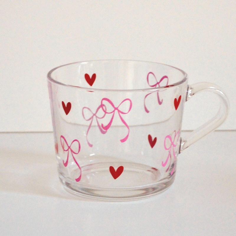 Red Bows Glass - Etsy UK