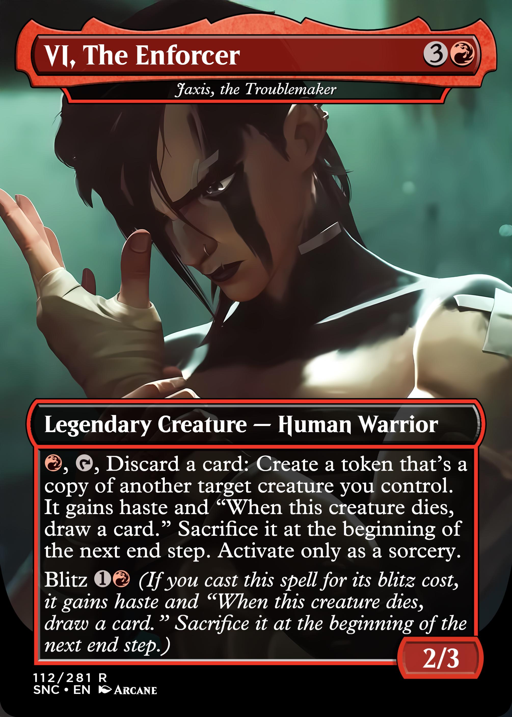 Arcane MTG Proxy Set | Vi & Caitlyn Foil Cards | Commander Magic Alters | League of Legends Fan ...