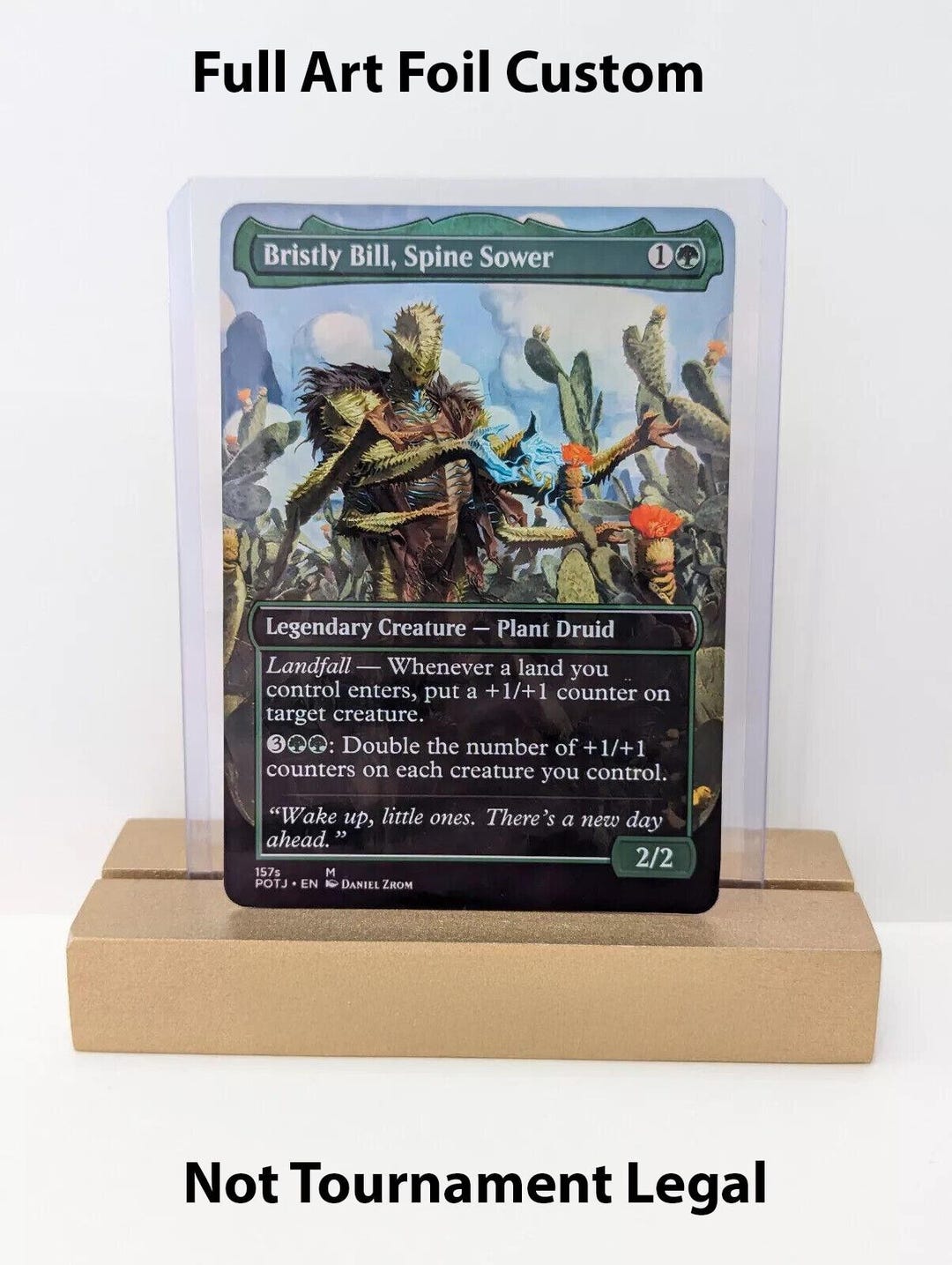 Bristly Bill MTG Proxy | Custom Magic Card | Foil Cactus Beast Alter ...