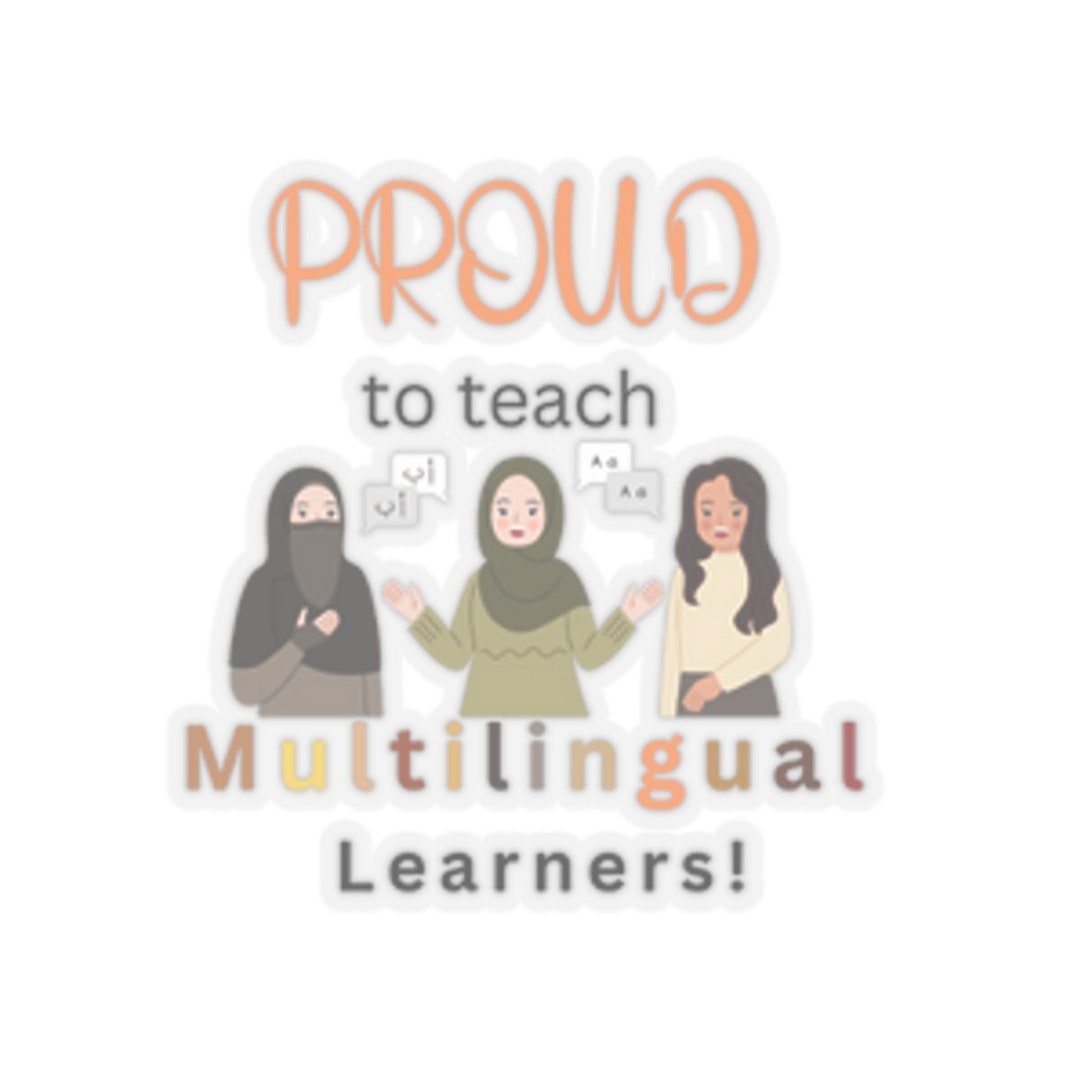 Vinyl Stickers ESL Teacher Water Bottle Stickers Multilingual Bilingual ...