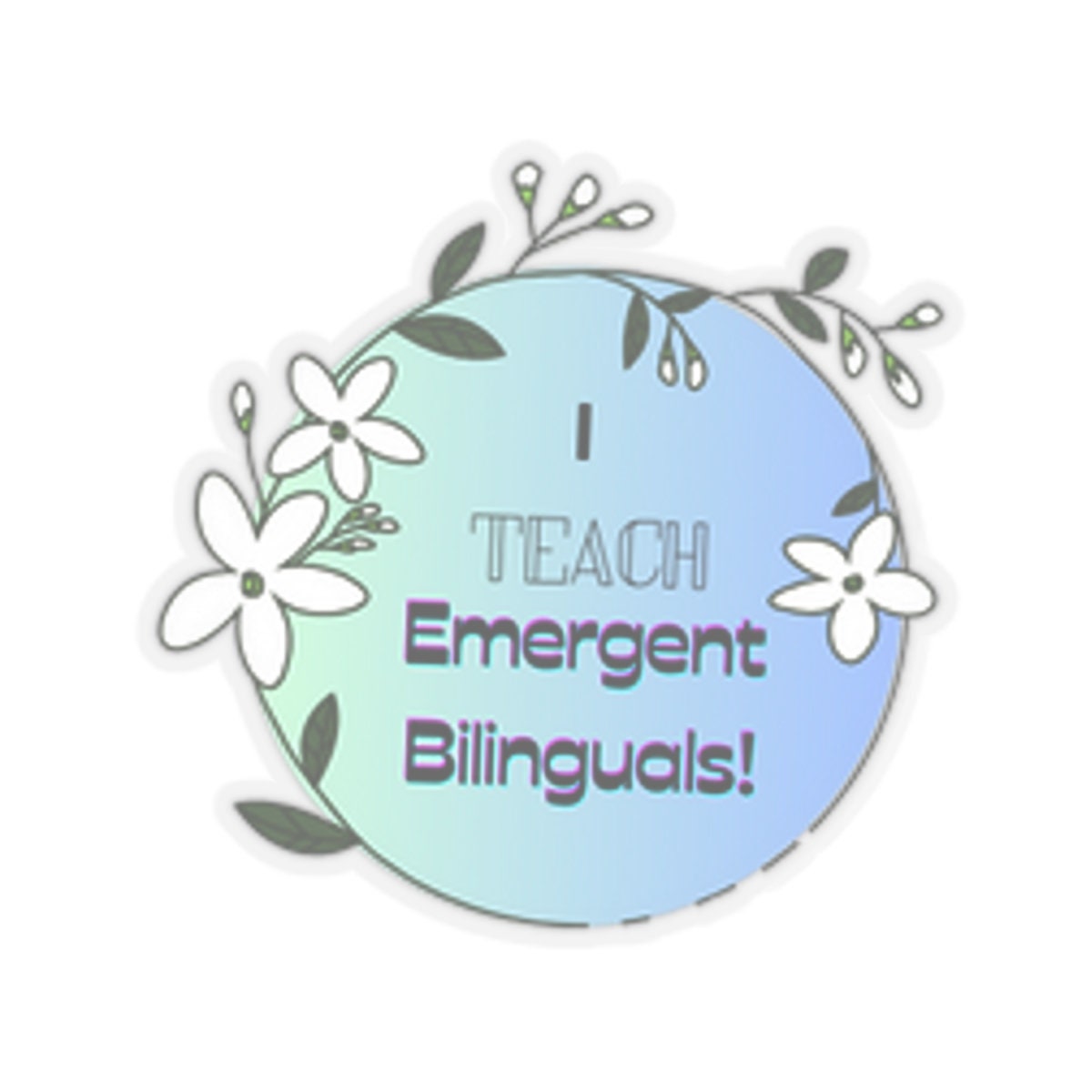 Water Bottle Sticker ESL Teacher Bilingual Teacher Multilingual ...