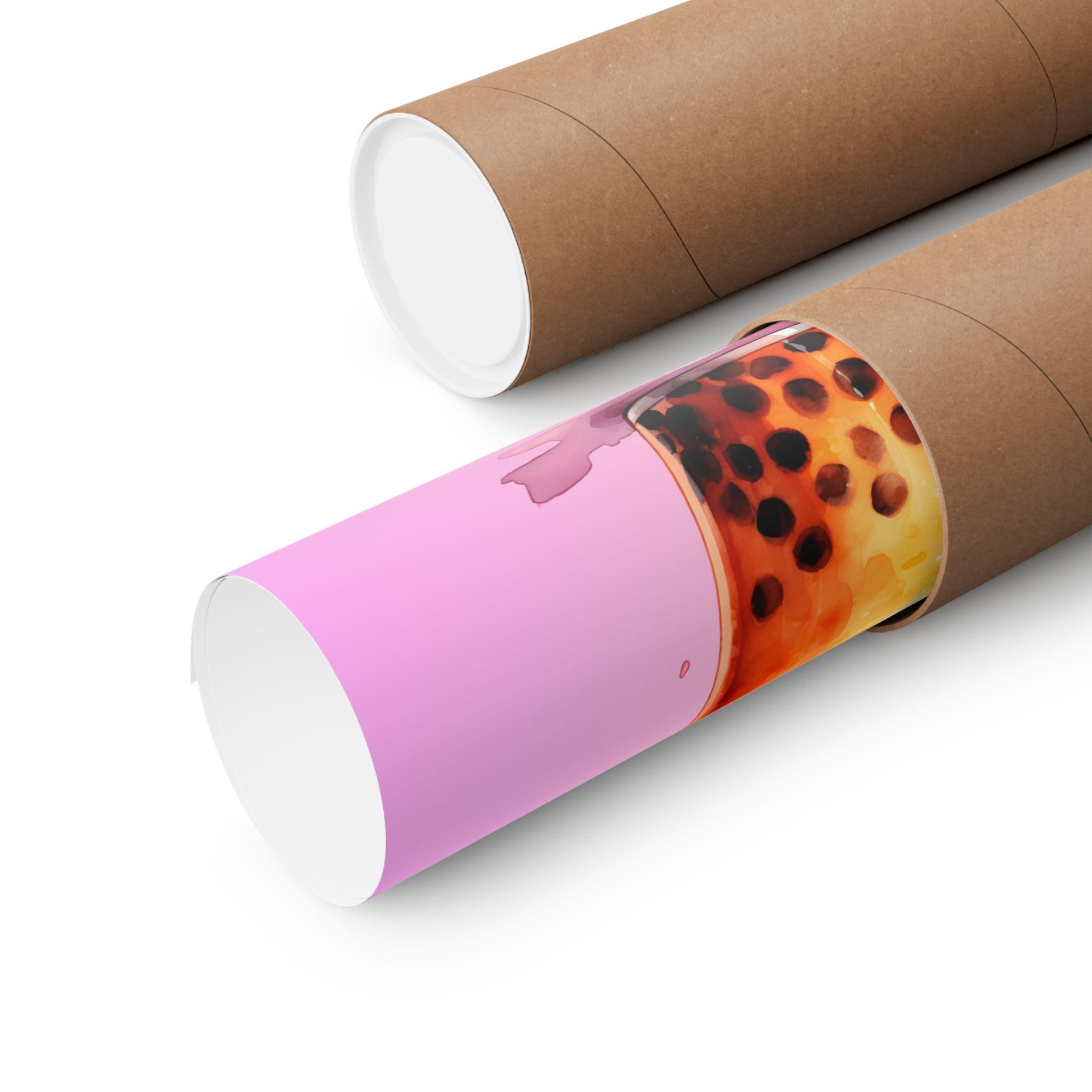 Poster Matte Vertical Posters BTS Boba Tea Bangtan Boys Poster Girly ...