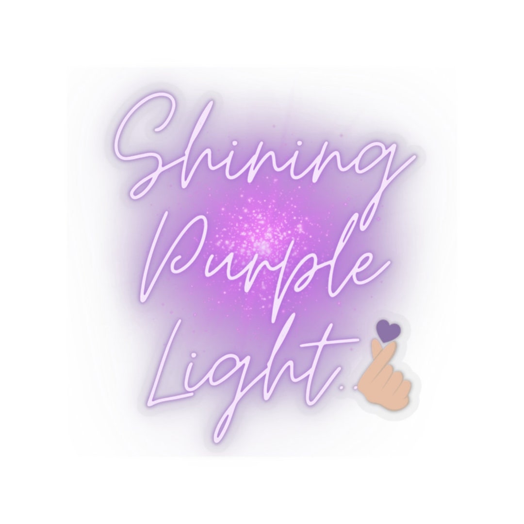 Water Bottle Sticker Purple Sticker BTS Army Sticker Borahae Sticker ...