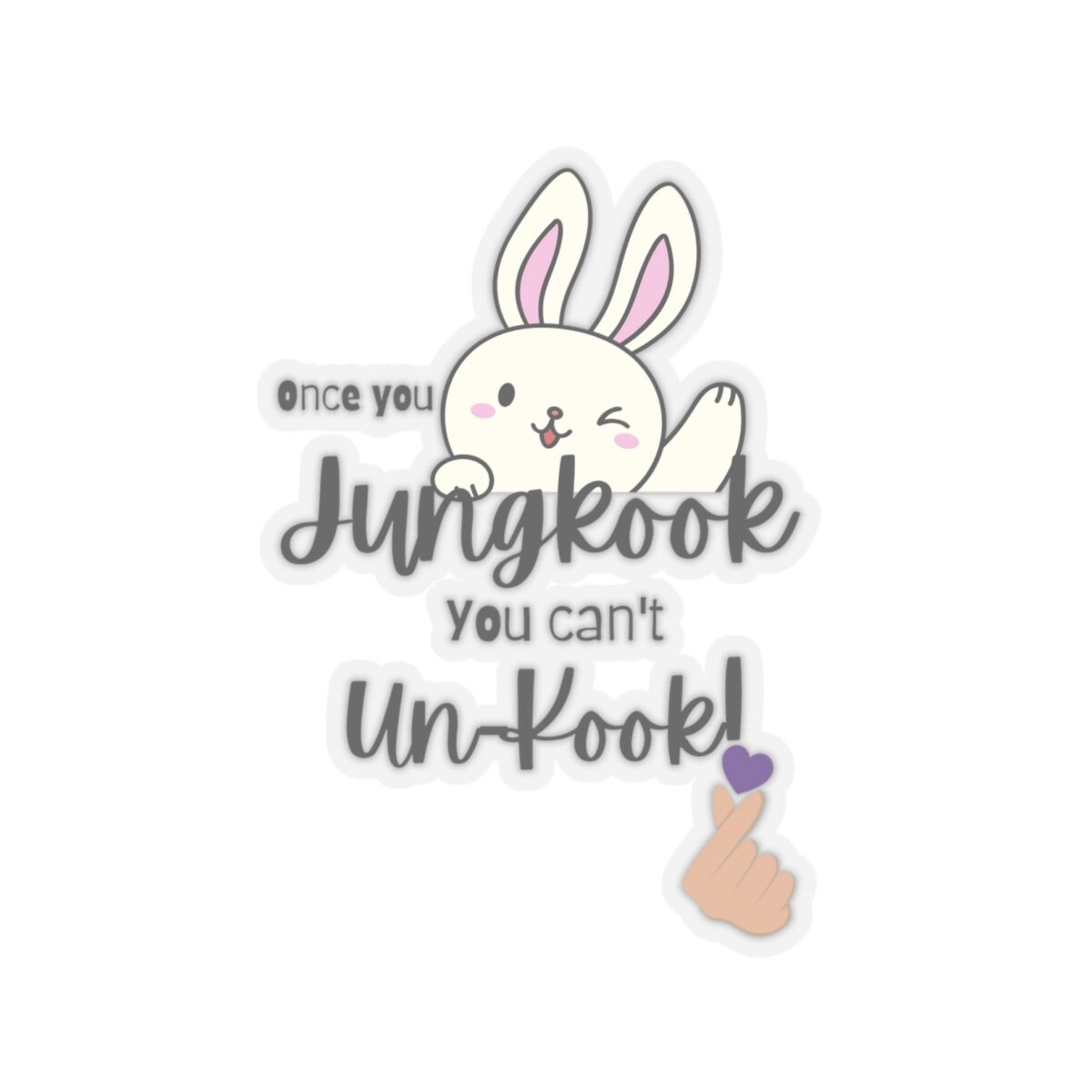 Vinyl Sticker Water Bottle Sticker Jungkook Sticker BTS Sticker Bangtan ...