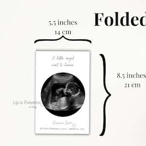 Stillborn Baby Funeral Program Template Editable in Canva, Baby ...