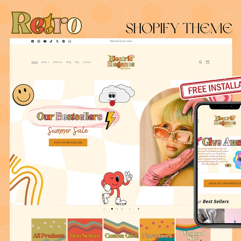 Shopify Website Templates - Etsy