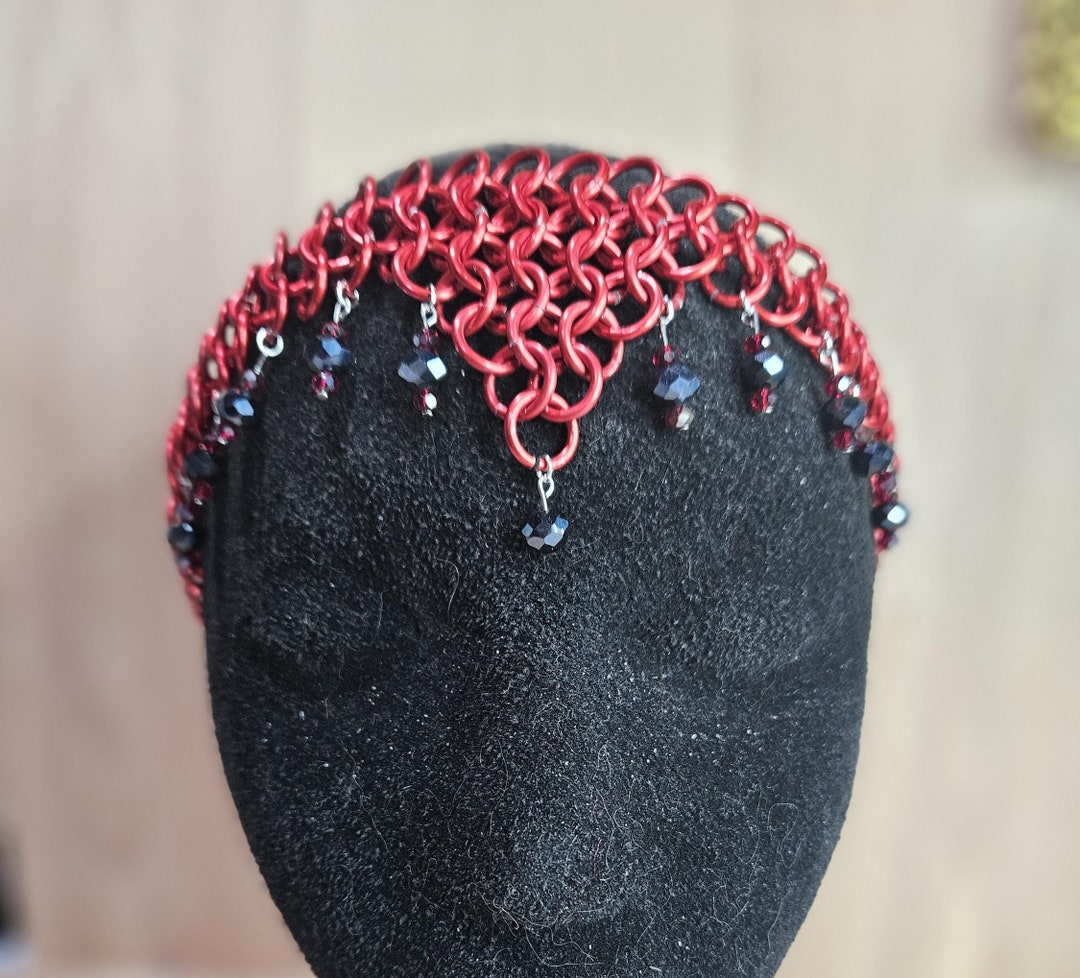 Medieval Chainmail Headdress – Handmade Armor-inspired Headpiece for ...