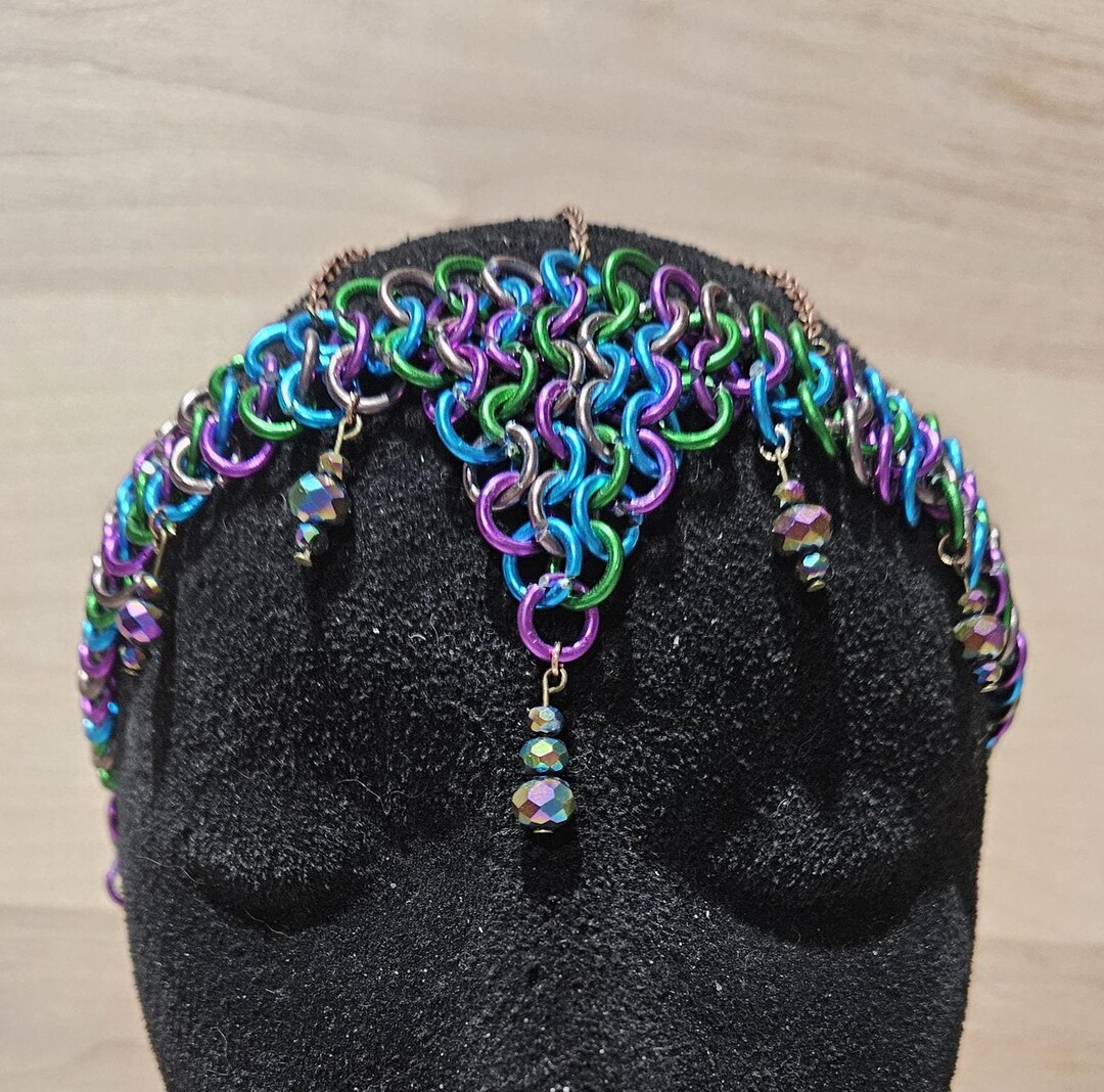 Medieval Chainmail Headdress – Handmade Armor-inspired Headpiece for ...