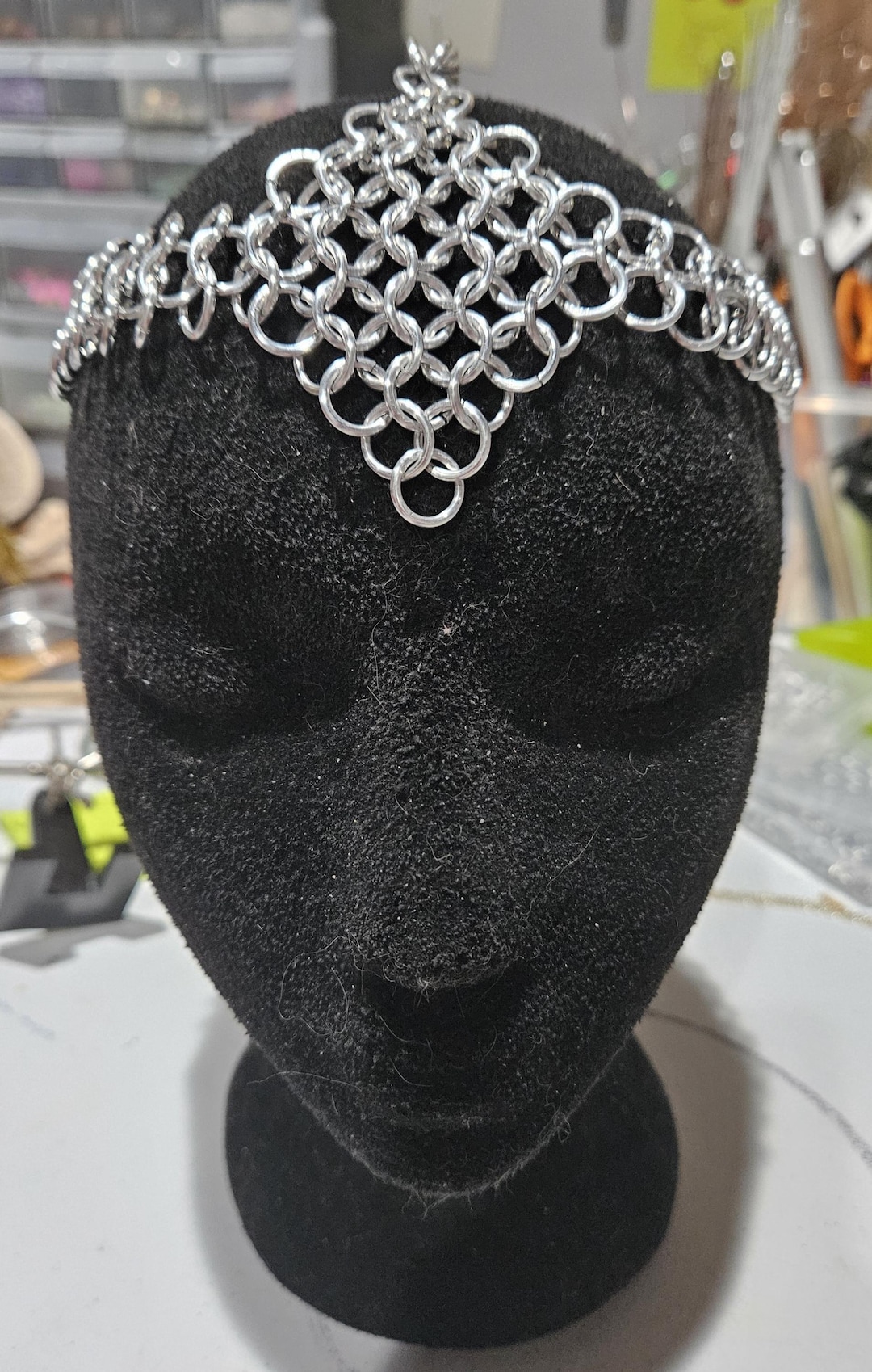Medieval Chainmail Headdress – Handmade Armor-inspired Headpiece for ...