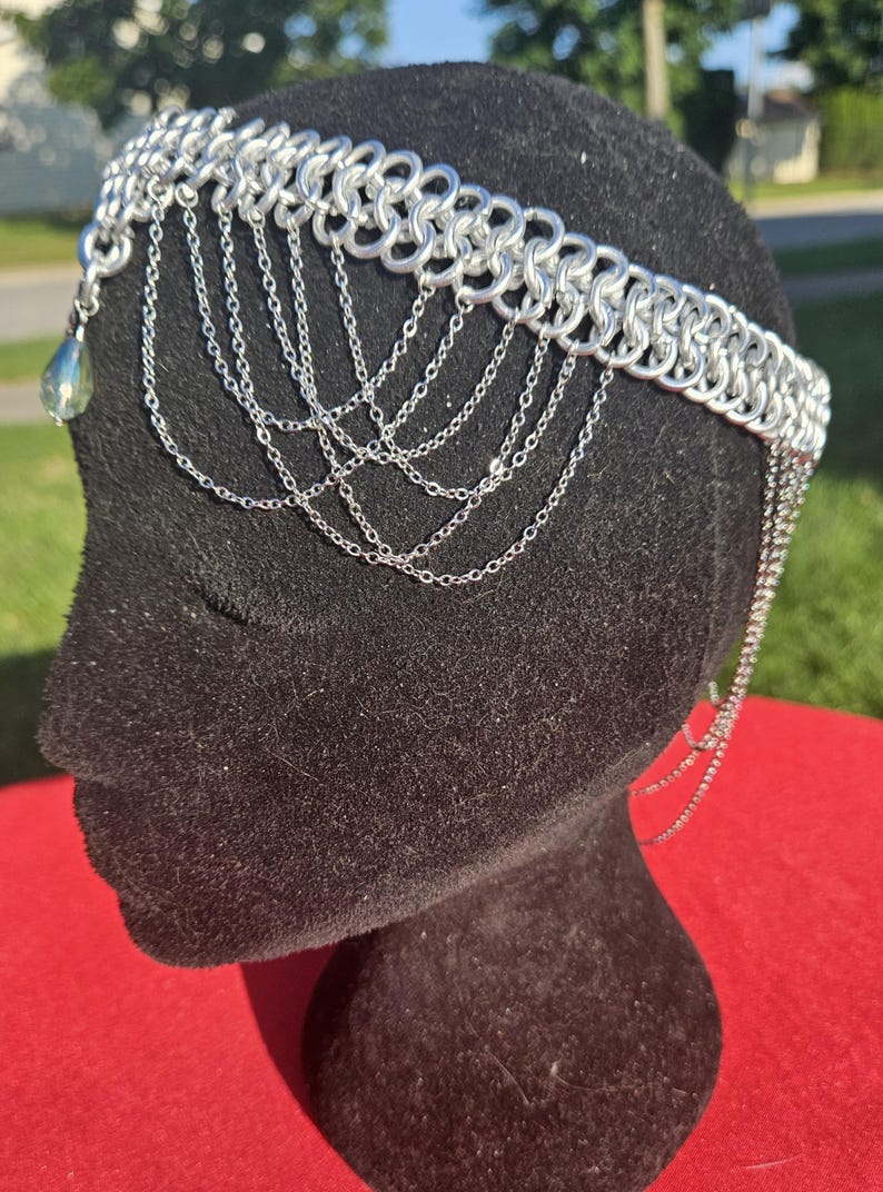 Medieval Chainmail Headdress – Handmade Armor-inspired Headpiece for ...