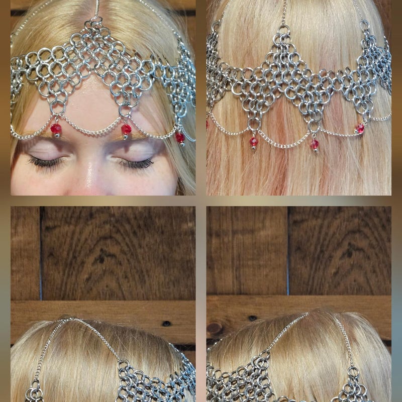 Chainmail Headpiece - Etsy