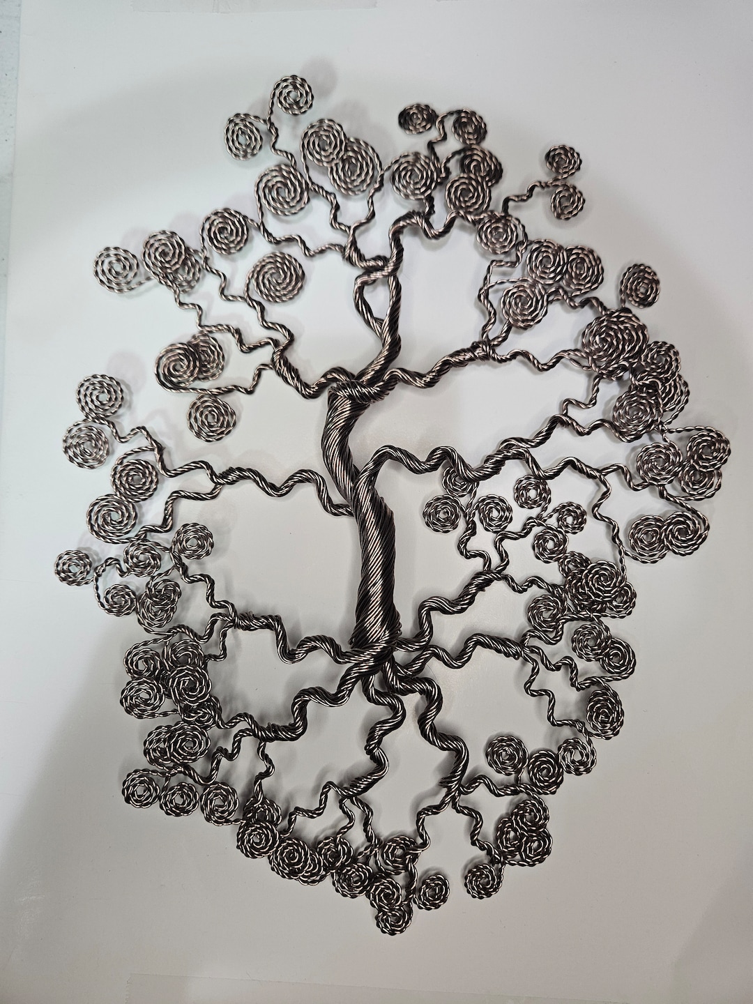 Large Elegant Wall Mounted Tree of Life Wire Sculpture - Handcrafted ...