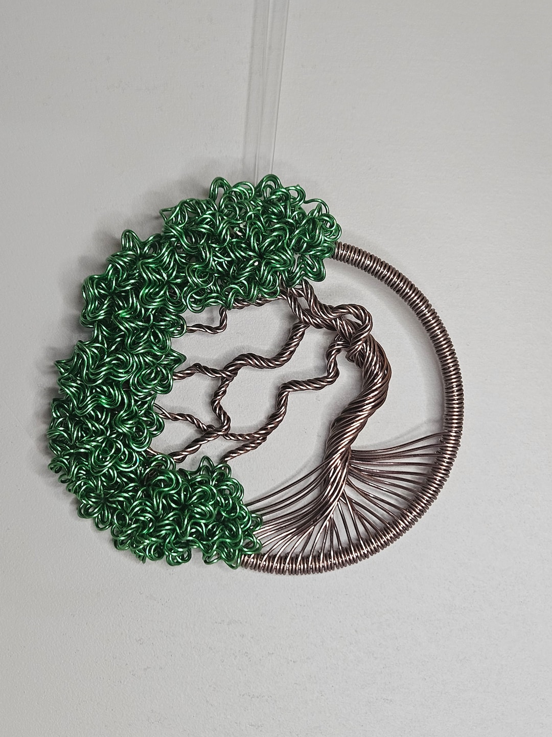 Small Elegant Wall Mounted Tree of Life Wire Sculpture Handcrafted Home ...