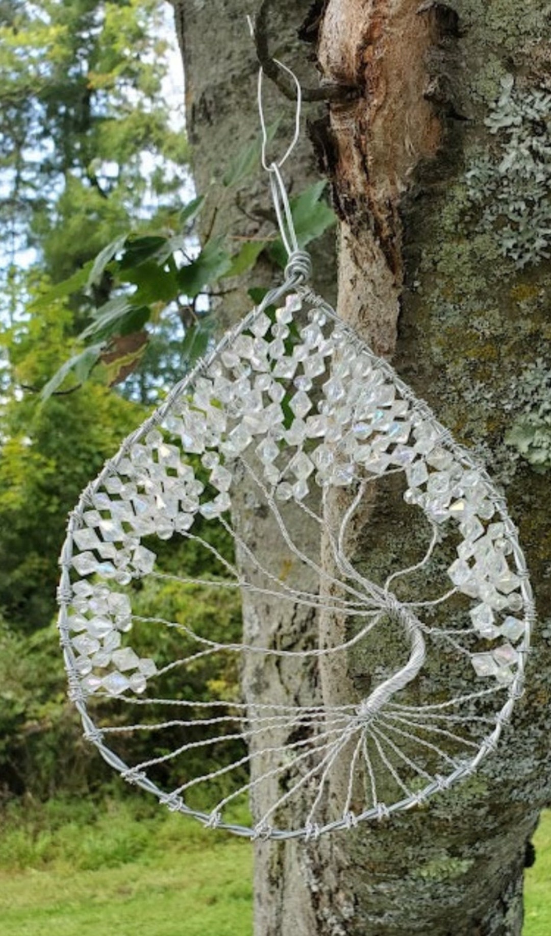 Handcrafted Wire Tree of Life Suncatcher - Stunning Indoor and Outdoor ...