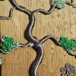 Large Elegant Wall Mounted Tree of Life Wire Sculpture Handcrafted Home ...
