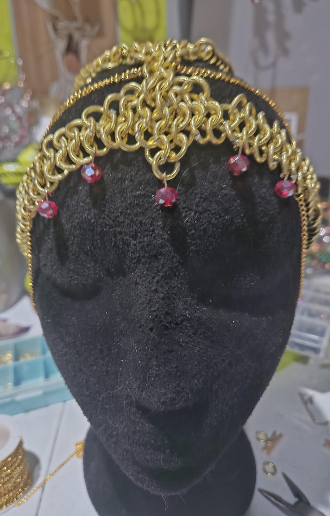 Medieval Chainmail Headdress Handmade Armor-inspired Headpiece for ...