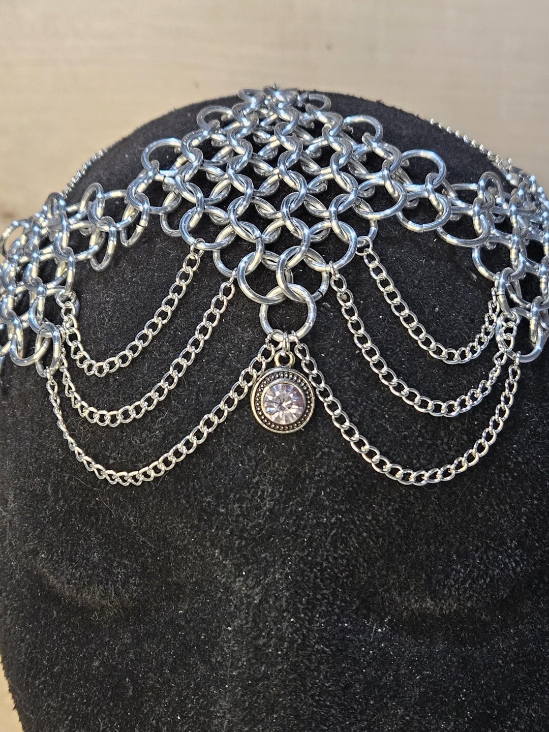 Medieval Chainmail Headdress Handmade Armor-inspired Headpiece for ...