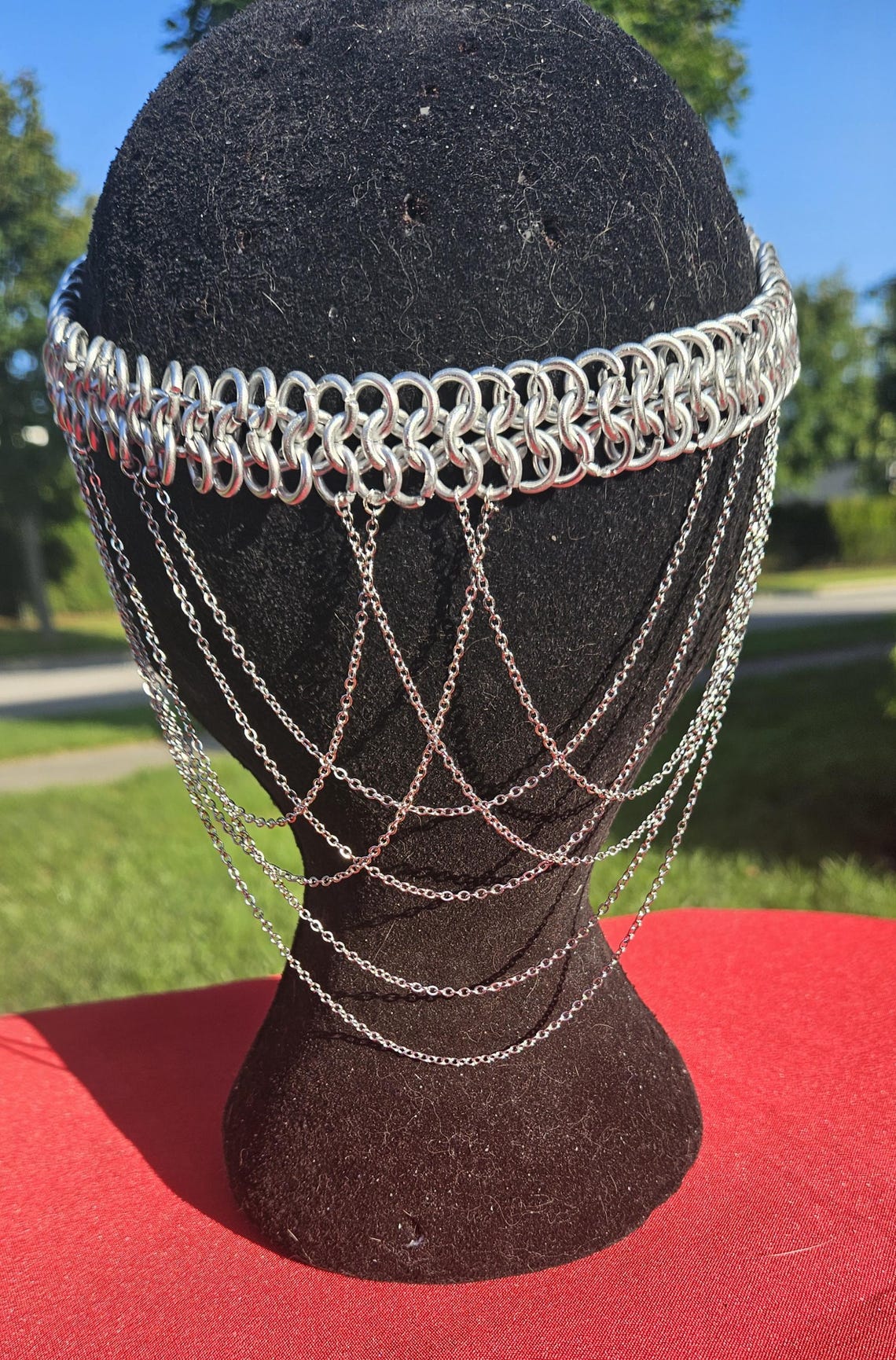 Medieval Chainmail Headdress – Handmade Armor-inspired Headpiece for ...