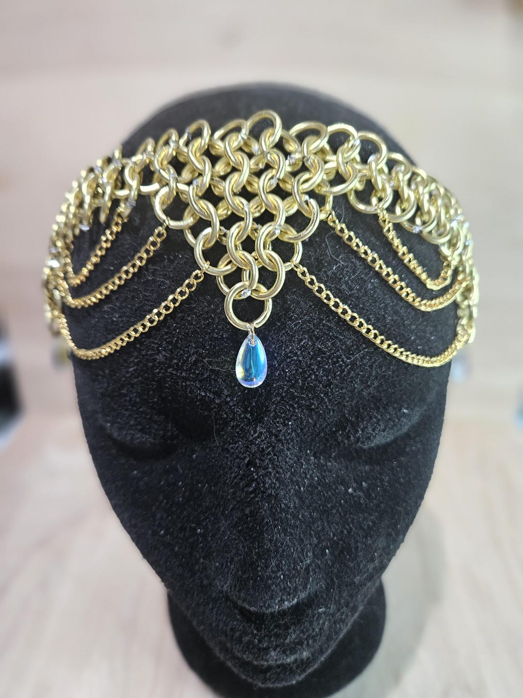 Medieval Chainmail Headdress Handmade Armor-inspired Headpiece for ...