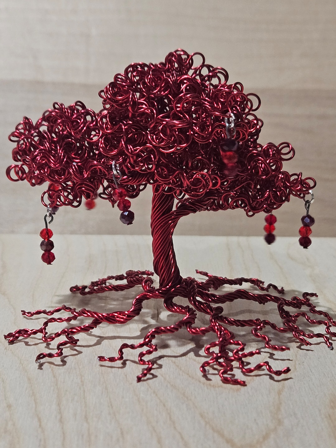 Handcrafted Tree of Life Wire Sculpture Unique Home Decor Accent, One ...