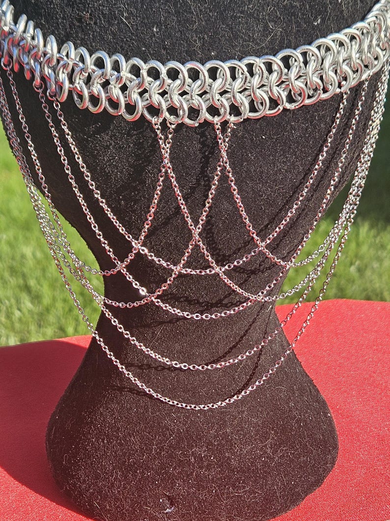 Medieval Chainmail Headdress – Handmade Armor-inspired Headpiece for ...